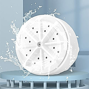 Mini Washing Machine, Portable USB Washer, 3 In1 Dishwashers Waves Convenient for Travel Home Business, White
