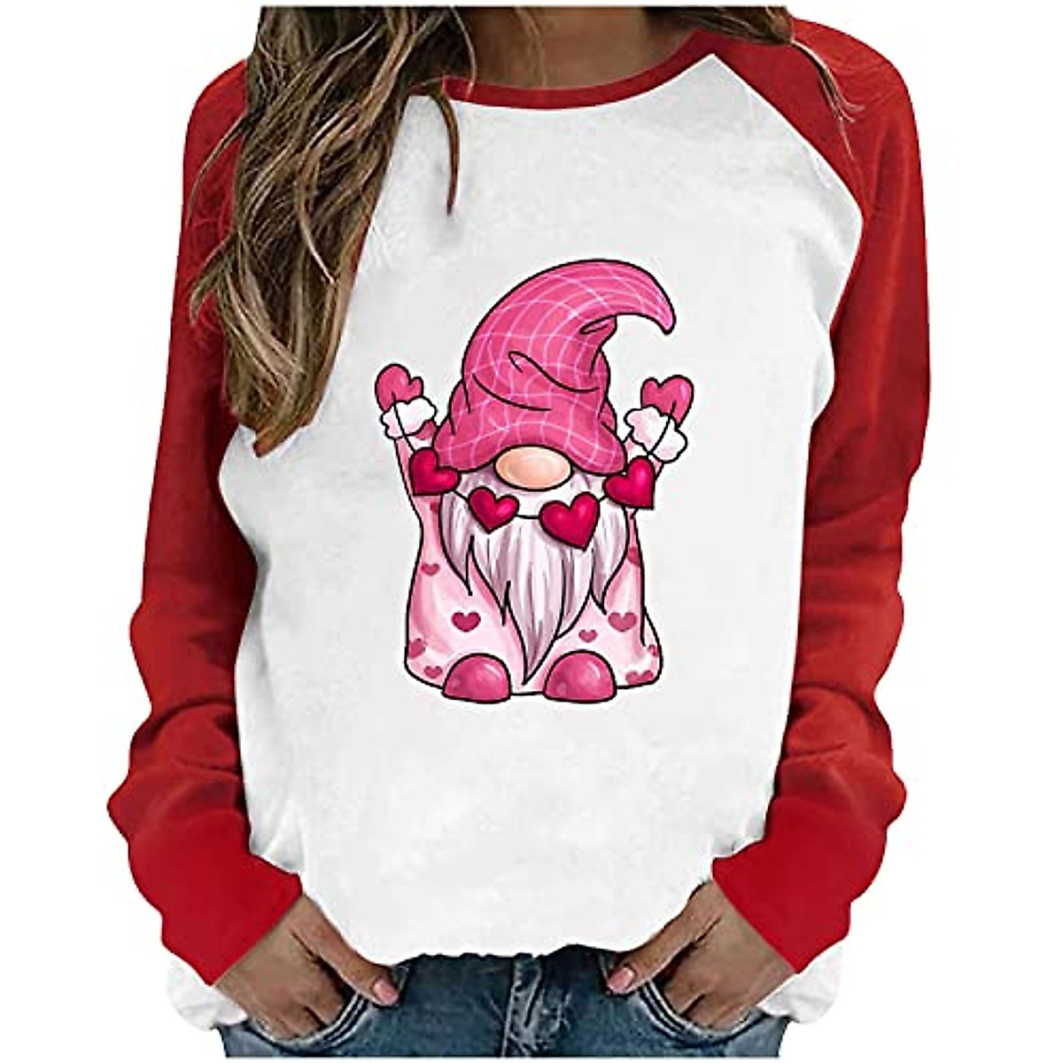 Women Valentines Day Shirt New Years Eve Outfits Women Stocking Stuffers for Teens Teacher White
