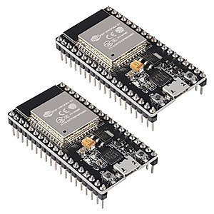 AITIAO 2Pcs ESP32 ESP-WROOM-32 Development Board Chip CP2102 38pins 2.4 GHz Dual Core WLAN WiFi + Bluetooth 2-in-1 Microcontroller for ESP32