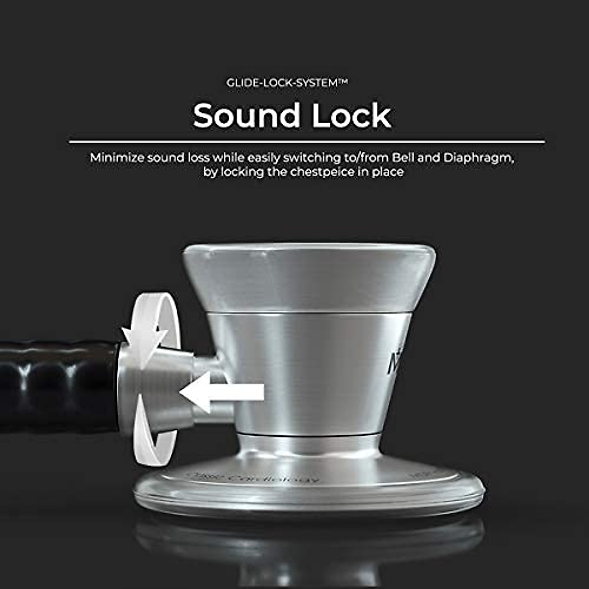 MDF Instruments Marble Metalika ProCardial Cardiology Stethoscope, Limited Edition Mprints, Lightweight Titanium, Adult, Dual Head, Marble Tube, Metalika Chestpiece-Headset, MDF797TMBMT