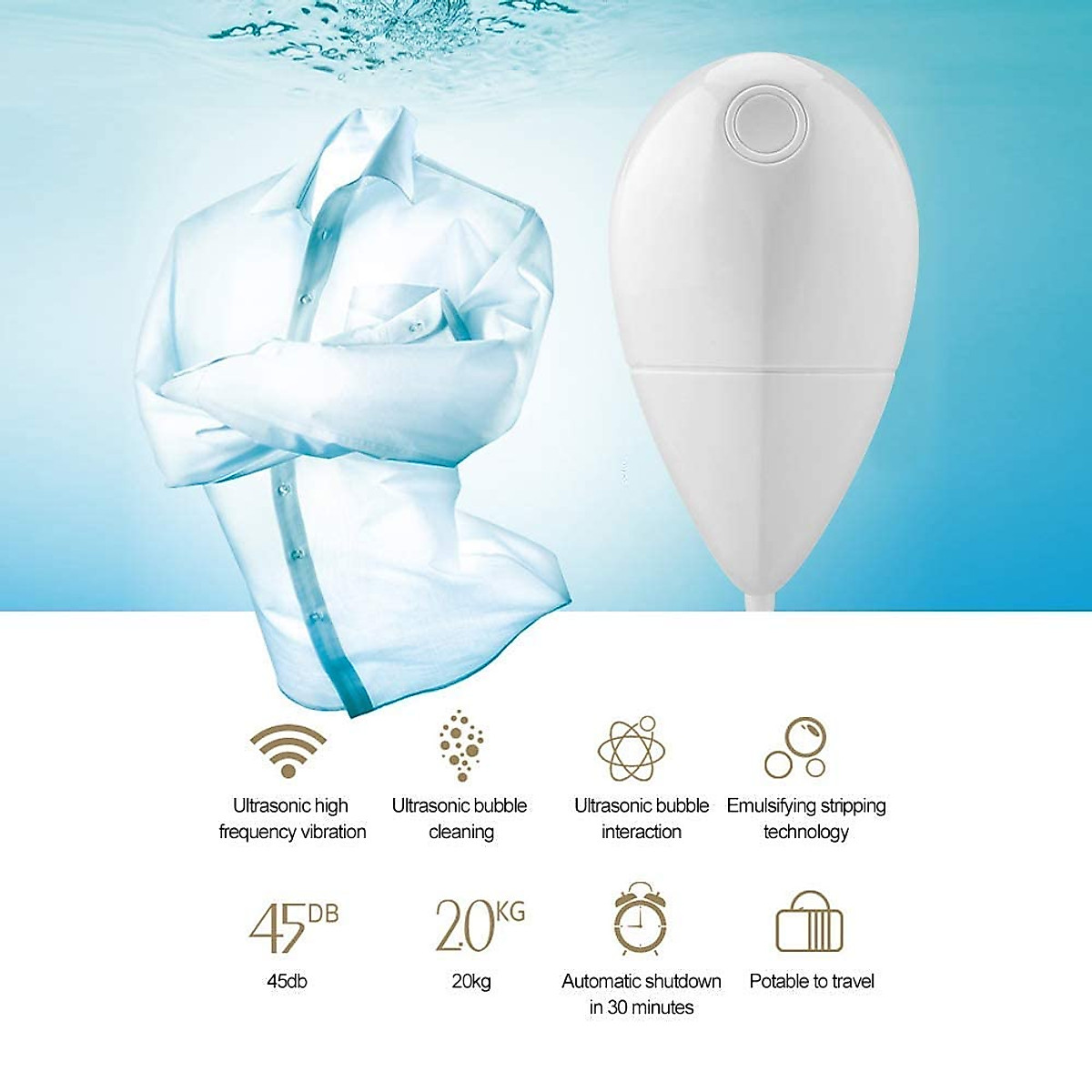 Marvellous Vegetable Washing Machine,Washing Machine Portable USB Automatic Washer Laundry Vegetable Cleaning Supplies Washing Machine(4.92 x 2.76 x 1.38 inch)