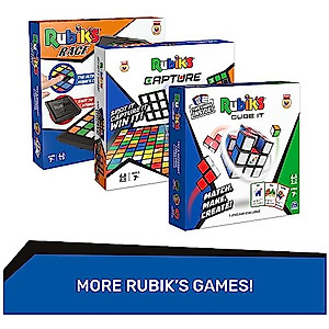 Rubik’s Race, Classic Fast-Paced Strategy Sequence Brain Teaser Travel Board Game Two-Player Speed Solving Face-Off for Adults & Kids Ages 7 and up