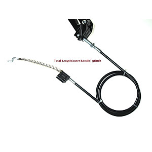 KUANYUOO Sturdy Universal All-Metal Sofa Chair Recliner Release Pull Handle Replacement Parts with Cable (Exposed Adjustable 4.5" to 4.9"), Fits Ashley, Lazy Boy and Most Manufacturer Brand