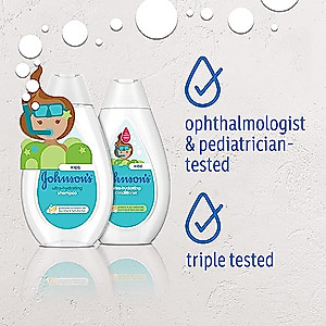 Johnson's Ultra-Hydrating Tear-Free Kids' Shampoo with Pro- Vitamin B5 & Proteins, Paraben-, Sulfate- & Dye-Free Formula, Hypoallergenic & Gentle for Toddler's Hair, 13.6 fl. oz