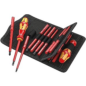 Wera - 5347108001 347108 Kraftform Kompakt VDE 60 i/62 i/68 i/18 Insulated Blade Set