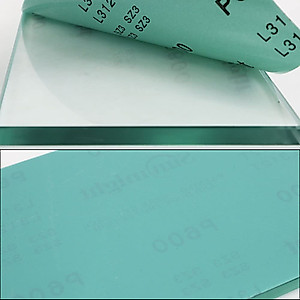 SCOTTCHEN Dead Flat Float Plate Glass for Scary Sharp Sharpening System 10-1/4in W x 11-13/16in L x 3/8in T -1pcs