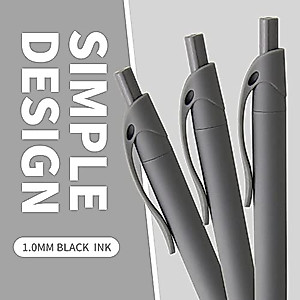 deegtran Pens Bulk, 50 Pack No Bleed Black Click Pens, Wholesale Retractable Ballpoint Pens, Pens Medium Point, Smooth Ink Pens, 1.0MM Black Ink