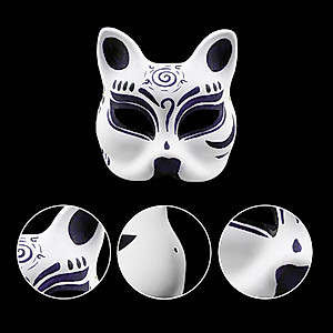Lynkaye White Plain Masks,16 pcs DIY Unpainted Masquerade Masks Craft Mardi Gras Dance Cosplay Party Mask Costume (16 Pcs) (Style B)