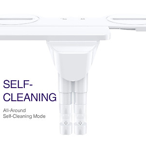 Veken Bidet Attachment for Toilet - Ultra-Slim Self Cleaning Fresh Cold Water Sprayer Bidets for Existing Toilets Seat Baday Beday Badette Bedette with Dual Nozzle for Feminine and Posterior Wash