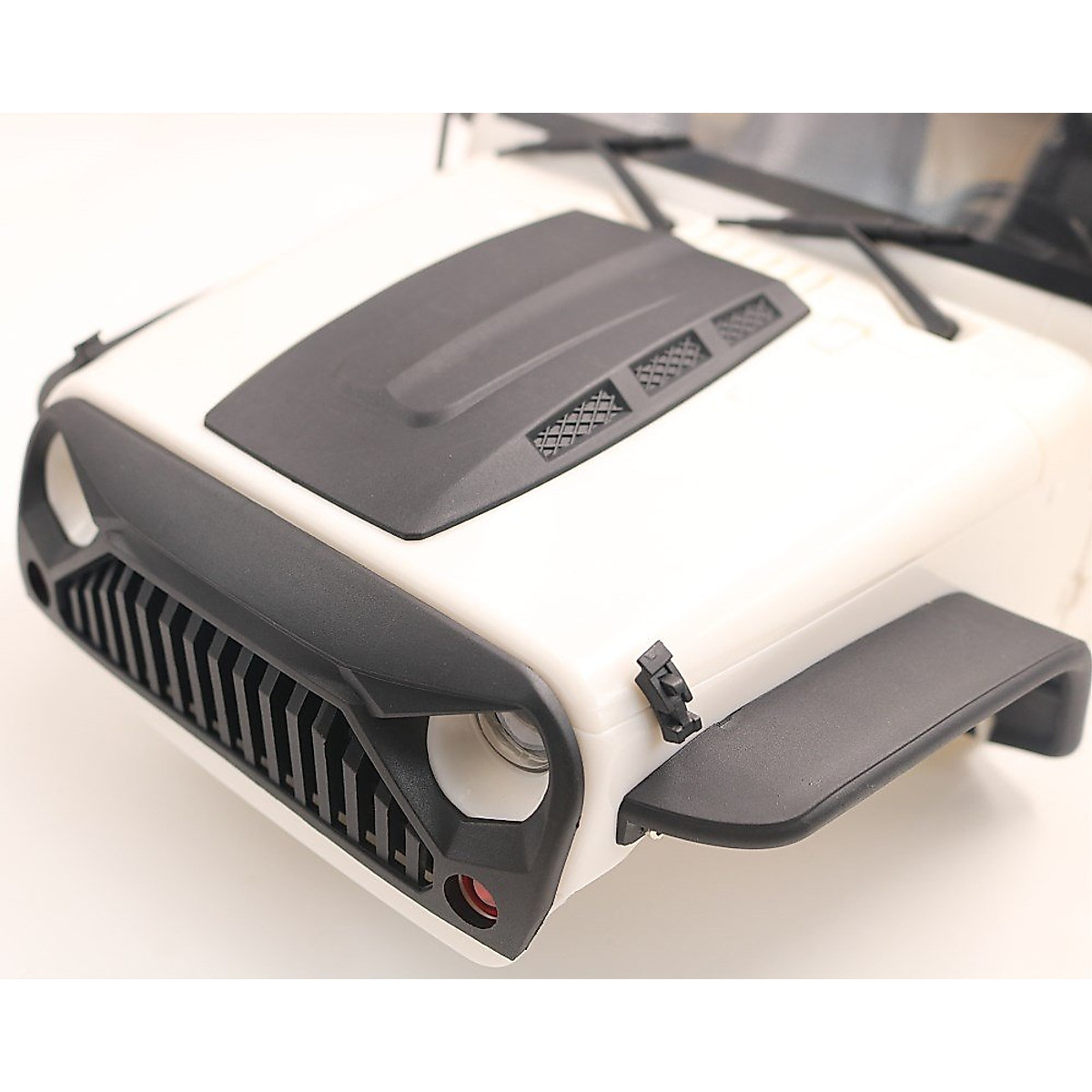 KYX Racing ABS Hard Body w/Convertible Top for 1/10 RC Crawler SCX10 II 313mm Wheelbase Car Body Shell, White