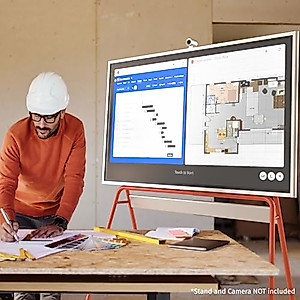 Vibe S1 4K UHD Smart Board, 55 Inch Digital Whiteboard for Office and Classroom, Electronic Presentation Meeting Device for Hybrid Work, Interative Touchscreen Display, Chrome OS and 250+ Free Apps