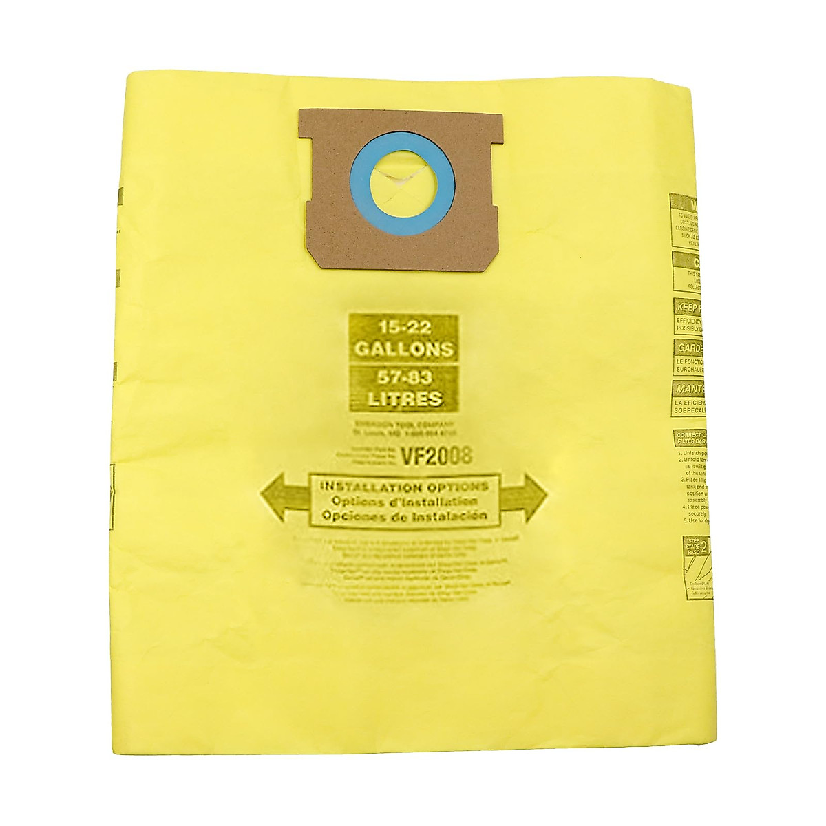 kingsea 90673 Vacuum Bags Dust Collection Bag Compatible with Shop Vac 15-22 Gallon Vacuum Bags Type J - 90673, Type G - 9066300, VF2008, Part# 90663 90673 9066300 9067300 VF2008, 5Pack
