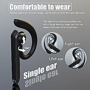 ESSONIO Headphones Bluetooth earpiece Wireless Headphones with mic Cell Phone Noise Canceling earpiece Hands-Free Headset…