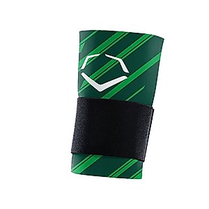 EvoShield MLB Speed Stripe Wrist Guard with Strap, Green, Large
