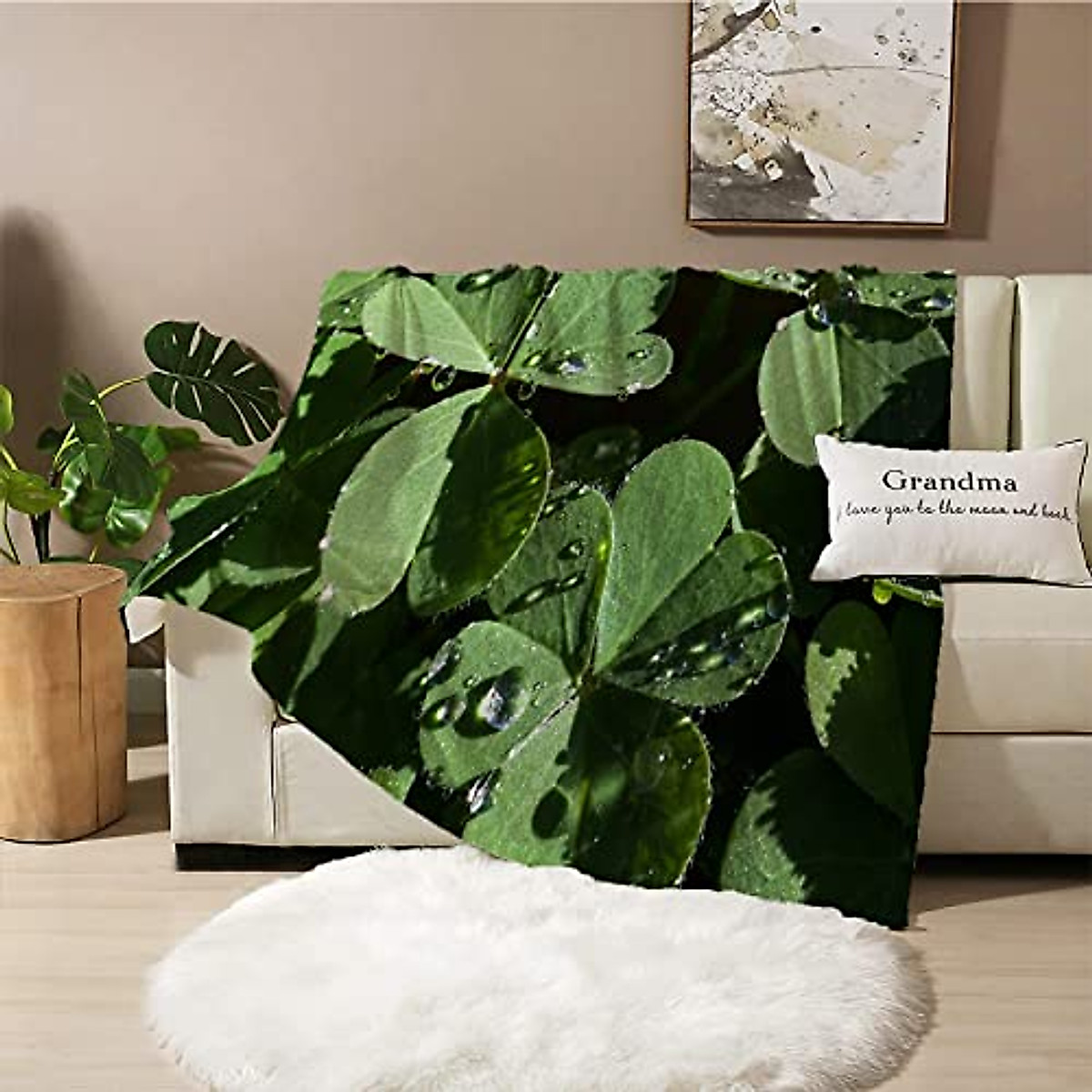 Blankets St. Patrick's Day Soft Blanket Lightweight Plush Fluffy Cozy Smooth Flannel Elegant Throw Blanket Perfect for Bed, Sofa and Travel - 60"x80"/150x200cm