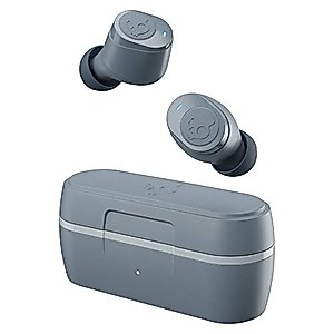 Skullcandy Jib True In-Ear Wireless Earbuds, 22 Hr Battery, Microphone, Works with iPhone Android and Bluetooth Devices - Chill Grey