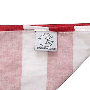 TWIG & BALE Madison Wisconsin Baby Blanket Organic Cotton Muslin Swaddle Blanket - 47" x 43" - Fans of Wisconsin Baby Gift for Boys Girls Newborn Receiving Blankets