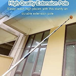 Greeily Paint Roller Extension Pole, 4ft to 12ft Paint Extension Pole Multi-Purpose Splicing Adjustment for Spider Brush Outdoor Spray Painting Roller Cleaning and Chandelier Replacement