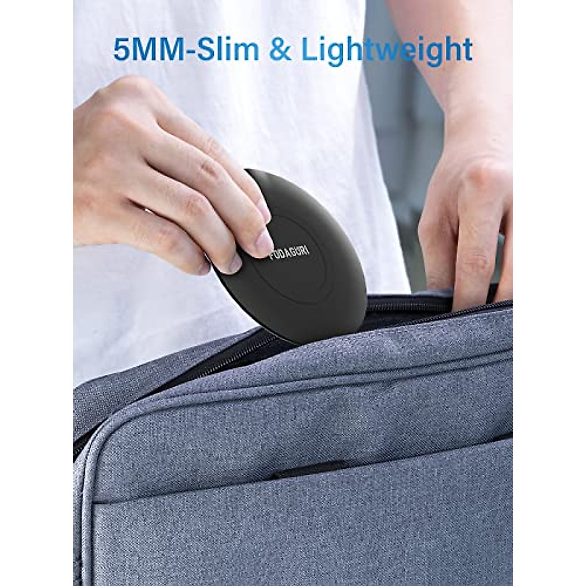 Slim Wireless Charger 2 Pack, 15W Fast Qi Wireless Charging Pad, Compatible with iPhone 14/13/12 Pro Max/XR/XS/8 Plus, Samsung Galaxy S21/S20/S9/Note 20/10, Google Pixel 6/5/4XL (No Adapter)