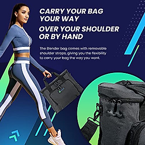 Insulated Cooler Bag - Soft Cooler Bag with Removable Dividers and Leakproof Stitching Fits up to 4 Large Tumbler Bottles - Rugged Cooler Tote Bag for Healthy Nutrition On-The-Go - Shaker Case