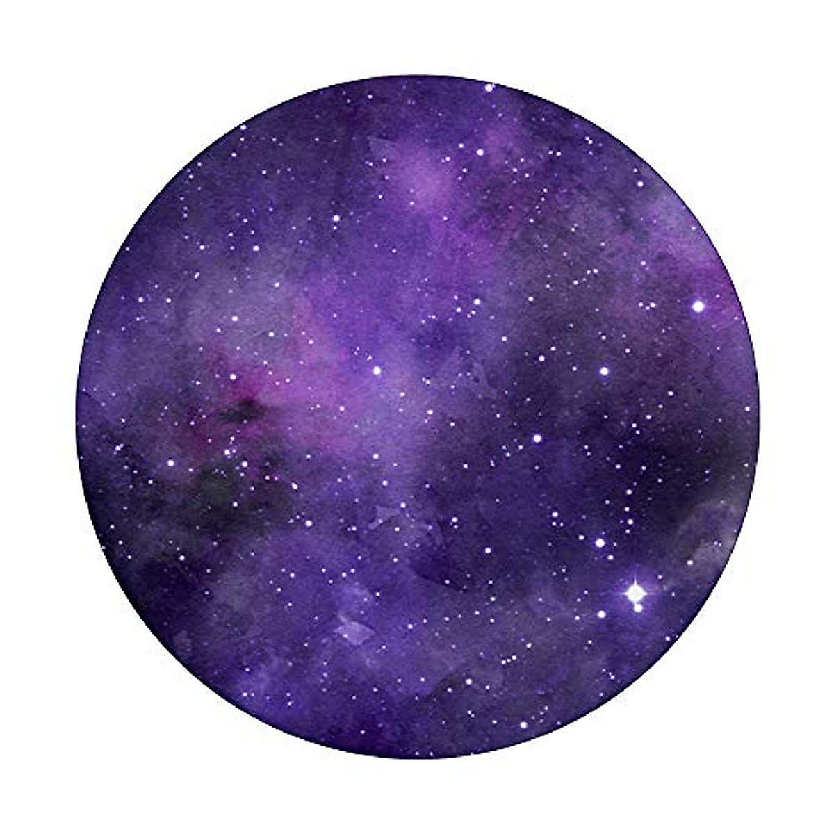 Purple Violet Star Space Celestial Galaxy Watercolor Art PopSockets PopGrip: Swappable Grip for Phones & Tablets