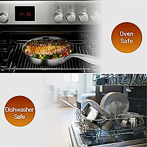 Duxtop Professional Stainless Steel Pots and Pans Set, 17PC Induction Cookware Set, Impact-bonded Technology