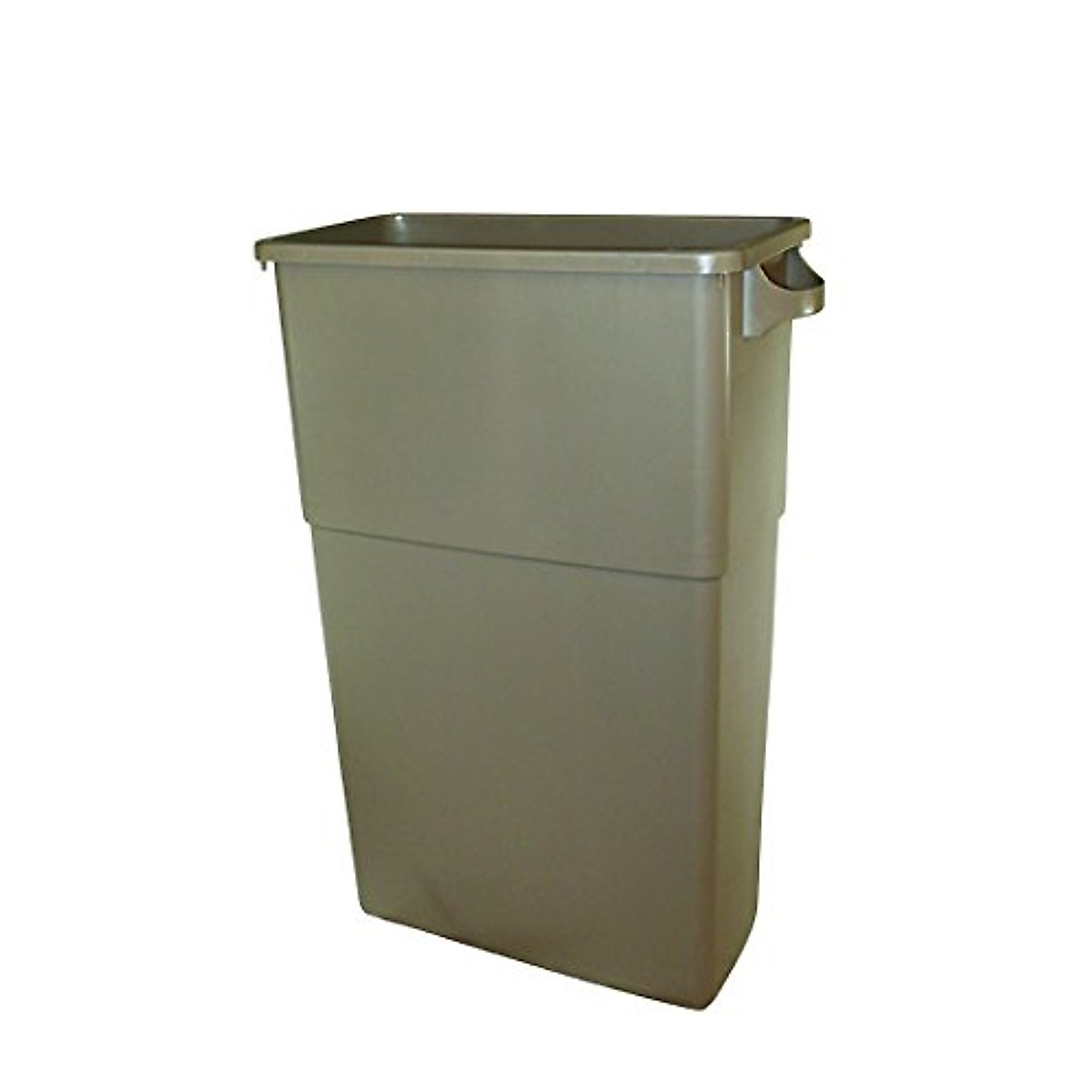 Impact 7023-15 Polyethylene Thin Bin Container, 23 Gallon Capacity, 11" Length x 23" Width x 30" Height, Beige (Case of 4)