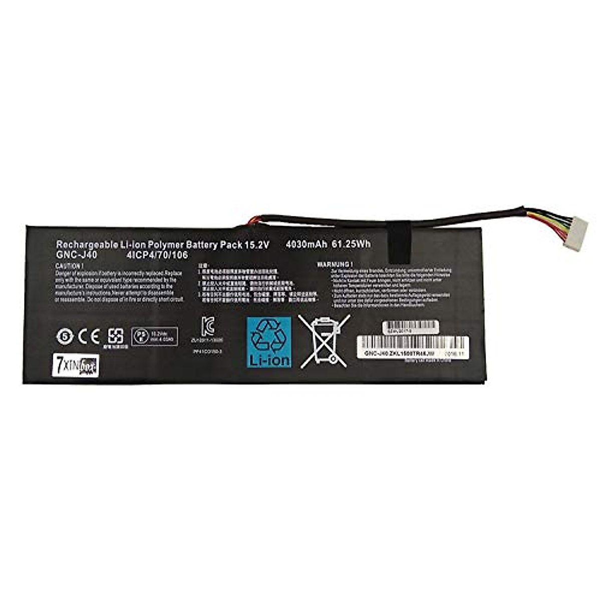 GNC-J40 961TA013F Laptop Battery for GIGABYTE P34W P34K P34F P34G V2 V3 V4 V5 V7 Series（15.2V 61.25Wh）
