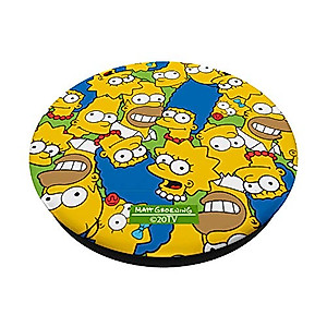 The Simpsons Homer Marge Bart Lisa Maggie Print PopSockets Swappable PopGrip