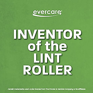Evercare Gain Scented All-Purpose Lint Roller Value Pack with 2 Lint Rollers and 3 Refill Rolls, 60 Sheets Each Multicolor