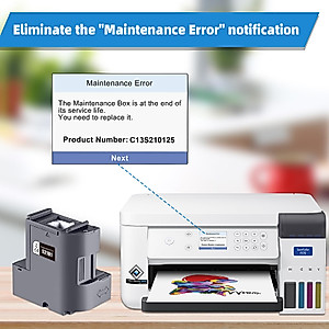 C13S210125 (S210125) Maintenance Box for Epson Surecolor SC-F170 SC-F100 SC-F130 SC-F160 Printer Waste Ink Tank 1-Pack
