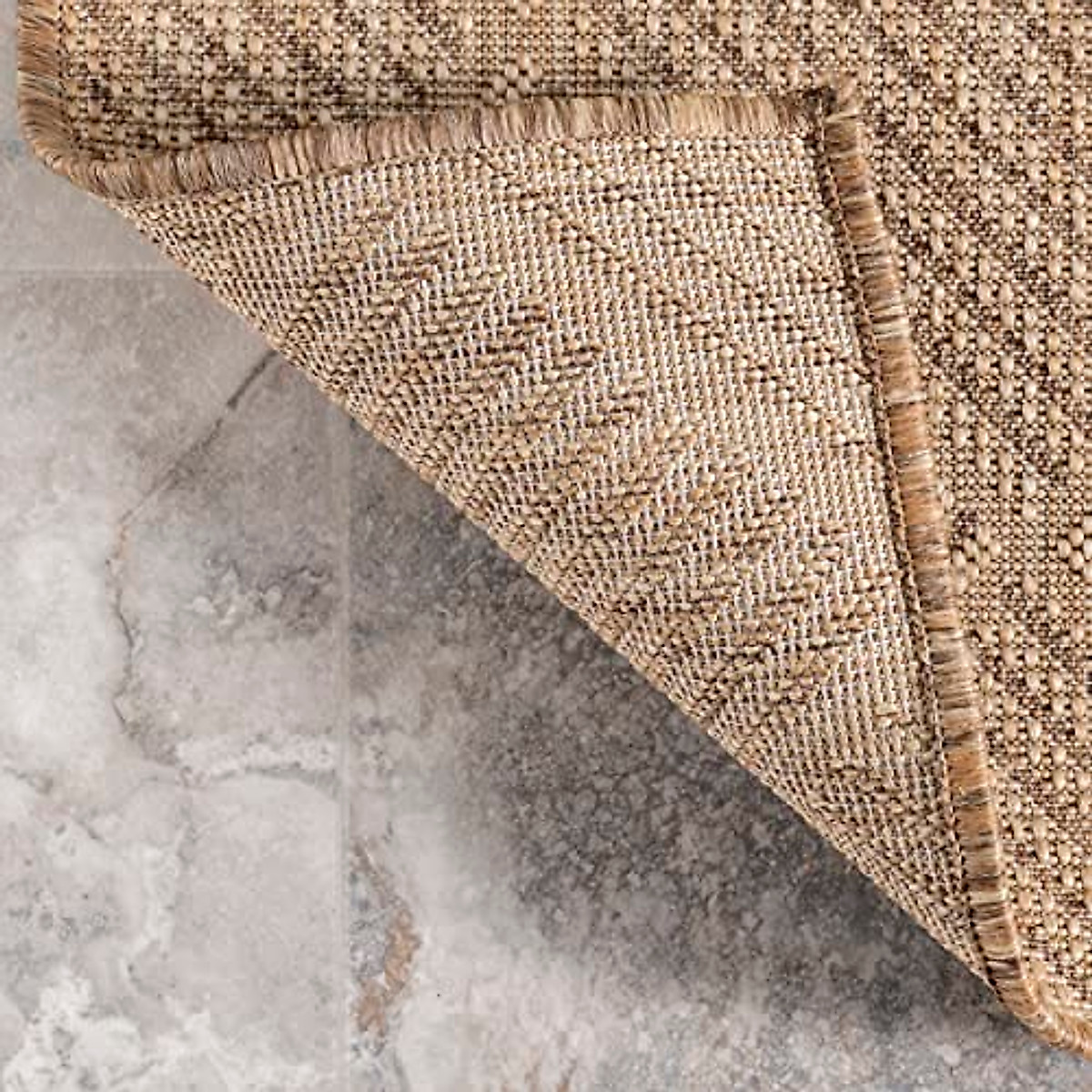 nuLOOM Freda Casual Geometric Indoor/Outdoor Area Rug, 8' x 10', Beige