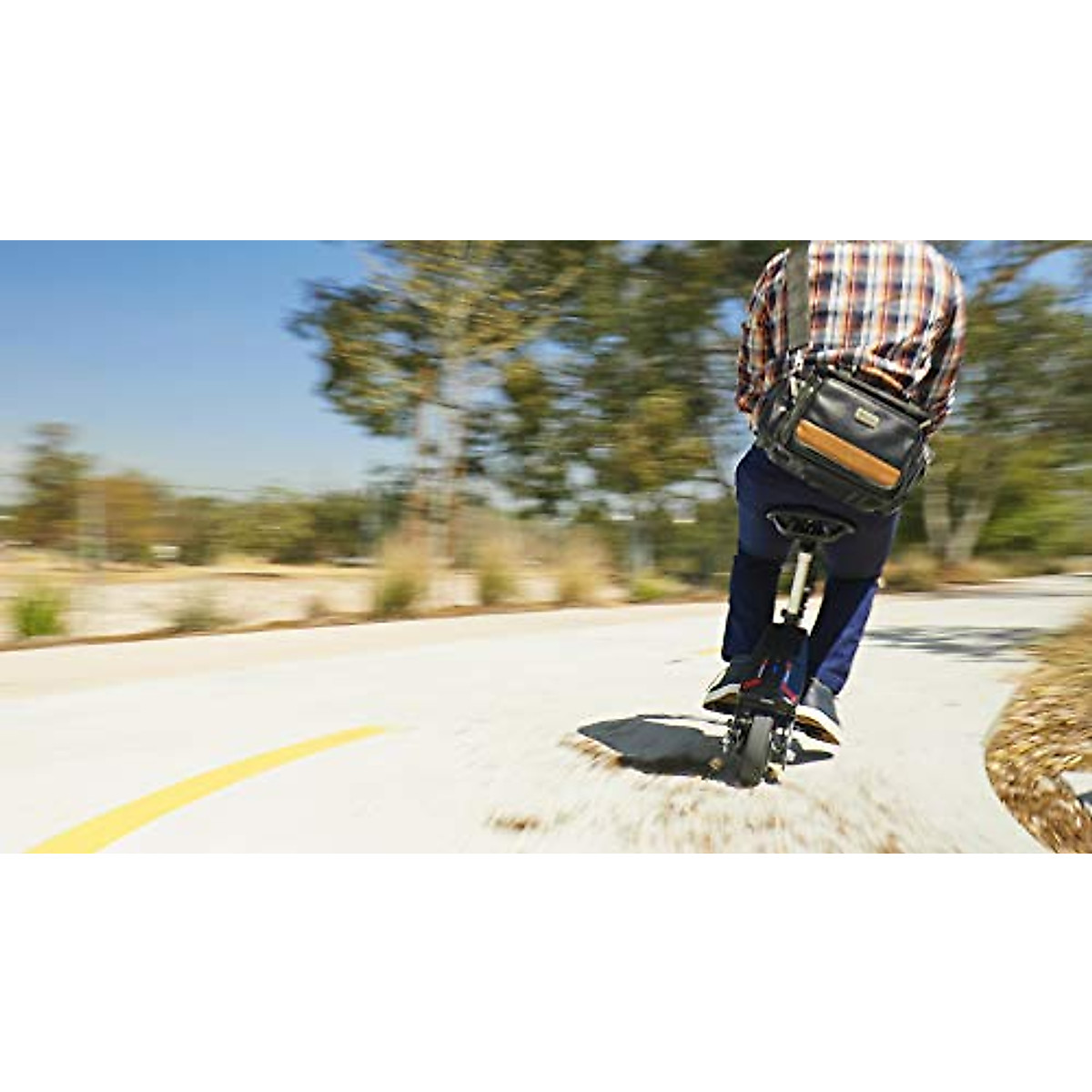 Razor UB1 Seated Electric Scooter - 8" Air Filled Front Tire, Adjustable Seat, Lightweight and Compact Design, 36V Electric Power, 250W Motor, Up to 13.5 mph, Black