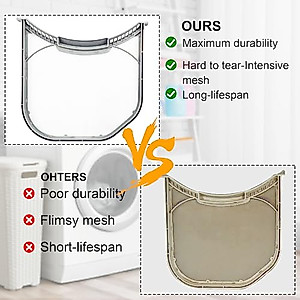 ADQ56656401 Dryer Lint Filter Upgraded Mesh Screen for LG ADQ566564 and Ken-more Elite Dryer Lint Screen Replacement with Clothes Dryer Lint Vent Trap Cleaner Brush Part