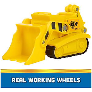 Paw Patrol, Rubble’s Bulldozer, Toy Vehicle with Collectible Action Figure, Sustainably Minded Kids Toys for Boys & Girls Ages 3 and Up