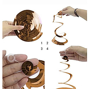 30 Pieces Hanging Swirls Party Decorations Foil Swirl Hanging Decoration，for Ceiling Birthday Graduation Wedding Christmas Halloween Celebration Party Decor 22"