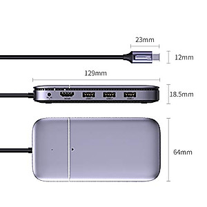 SHYPT USB C HUB USB Type C 3.1 to M.2 B-Key HDMI 4K 60Hz USB 3.1 10Gbps USB C HDMI HUB Splitter