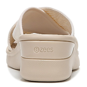 BZees Womens Sundance Slide Sandal Eggnog Beige 9.5 M