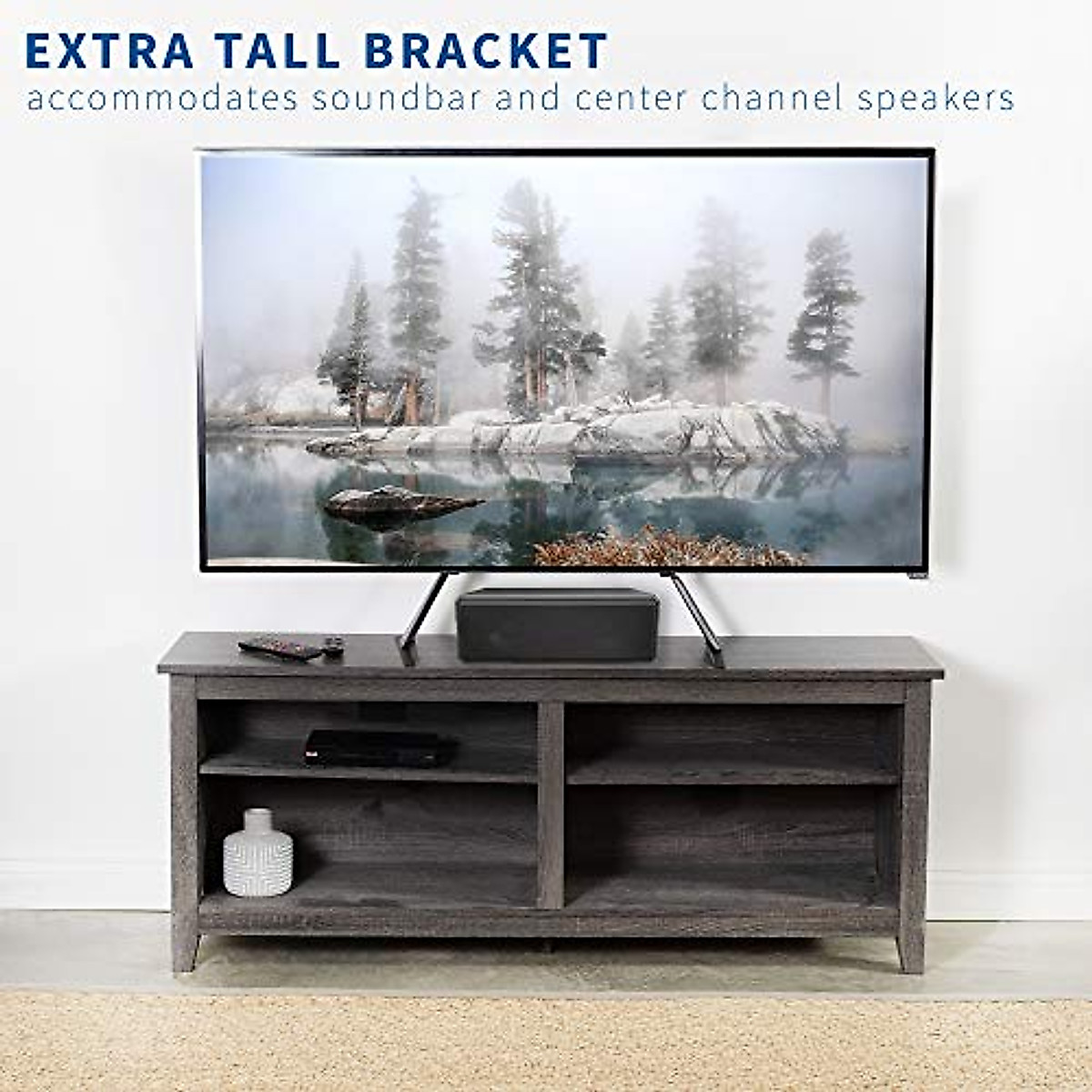 VIVO Extra Large TV Tabletop Stand for 27 to 85 inch LCD Flat Screens, Mount Base with VESA up to 1000x600mm STAND-TV01T