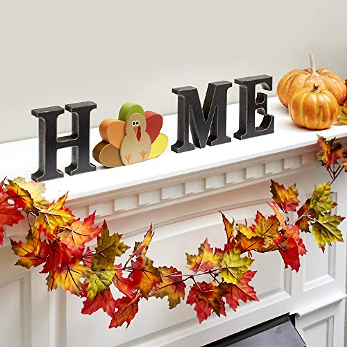 The Lakeside Collection Decorative Tabletop Home Letter Sign with Seasonal Icons - 13 Pieces