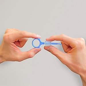 PUL Chew tool & Clear Aligner Removal 2 in 1 Combo Tool - Compatible With Invisalign Removable Braces & Trays, Aligners, Retainers, Dentures - Hygienic Oral Care - Compact & Durable - 1 Pack, Blue