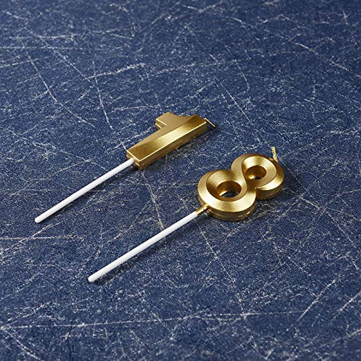 18th Birthday Candles,Gold Number 18 Cake Topper for Birthday Decorations Party Decoration