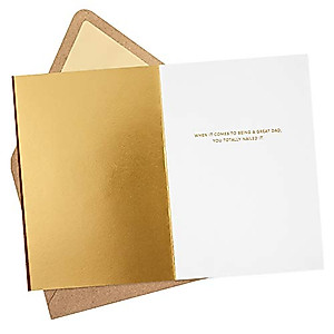 Hallmark Signature Wood Fathers Day Card for Dad (Nuts and Bolts Heart)