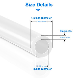 30FT 1/4 Inch O.D.RO Water Tubing,NSF Certified Pipe for RO(Reverse Osmosis) Water Purifier Filter System,BPA free Flexible Plastic Hose(white)