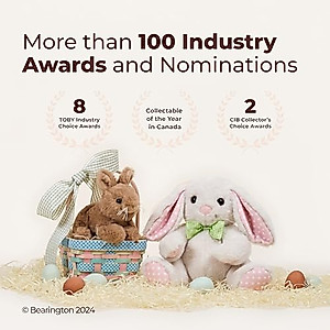 Bearington Lil' Hopsy The Stuffed Bunny, 12 Inch Blue Stuffed Bunny for Easter