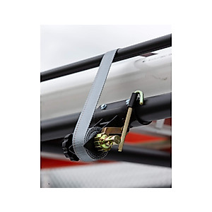 Buyers Products 5480007 Round Tube Ladder Rack Rachet Straps, 2 Pack, 7ft x 1-1/2 Inch, Double J Hook, Ladder Rack Straps, Pickup Truck Contractor Rack, Pickup Truck Cargo Rack Accessories