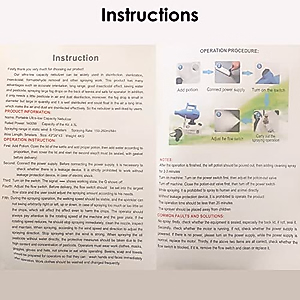 Finderomend 4.5L (1.2 Gallon) Electric ULV Portable Fogger Sprayer Ultra-Low Capacity Atomizer Multi-Purpose Spraying Distance 30ft for Home,Hotel,Church,School,Yard