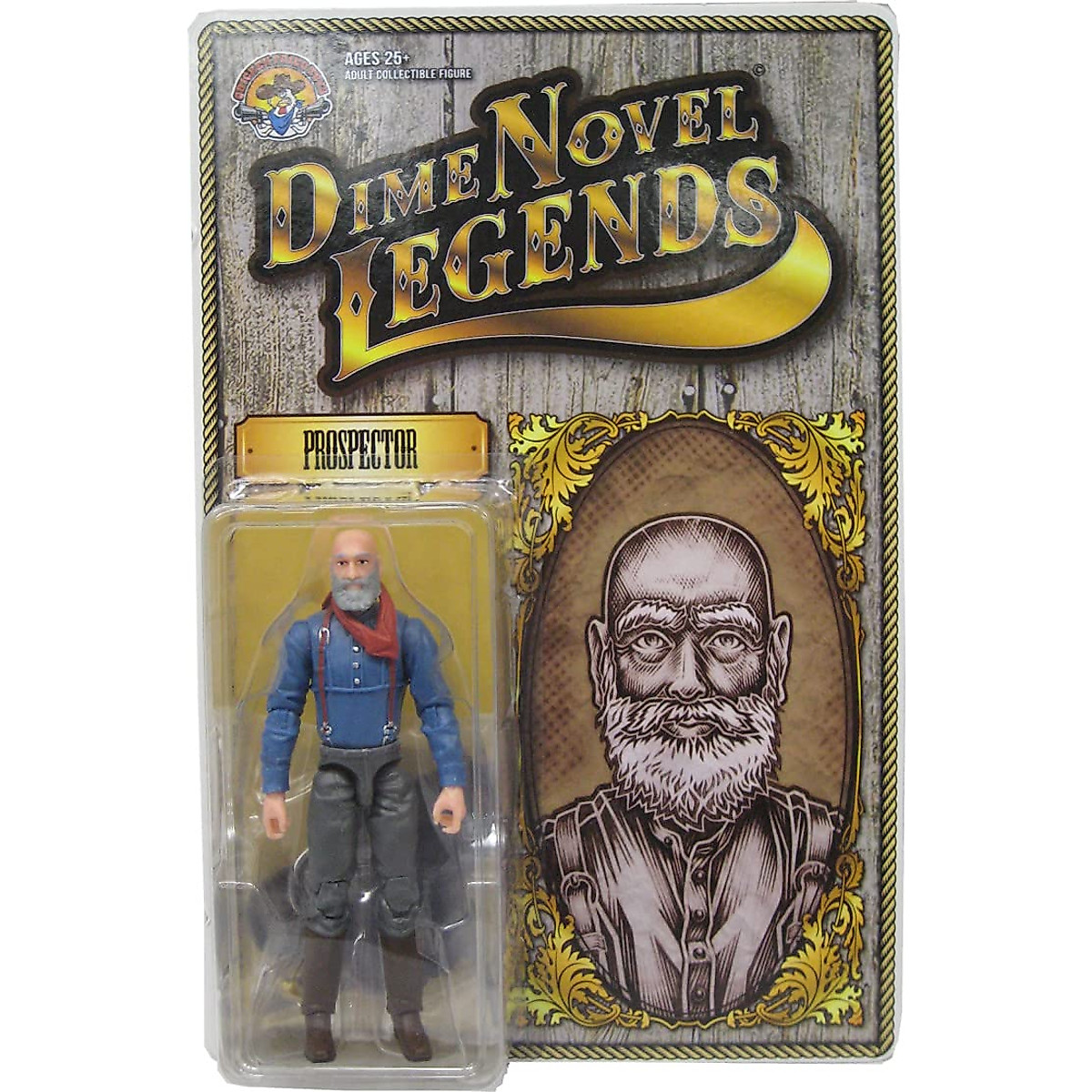 Dime Novel Legends 1/18 Scale (4" Tall) Old west Action Figure Prospector