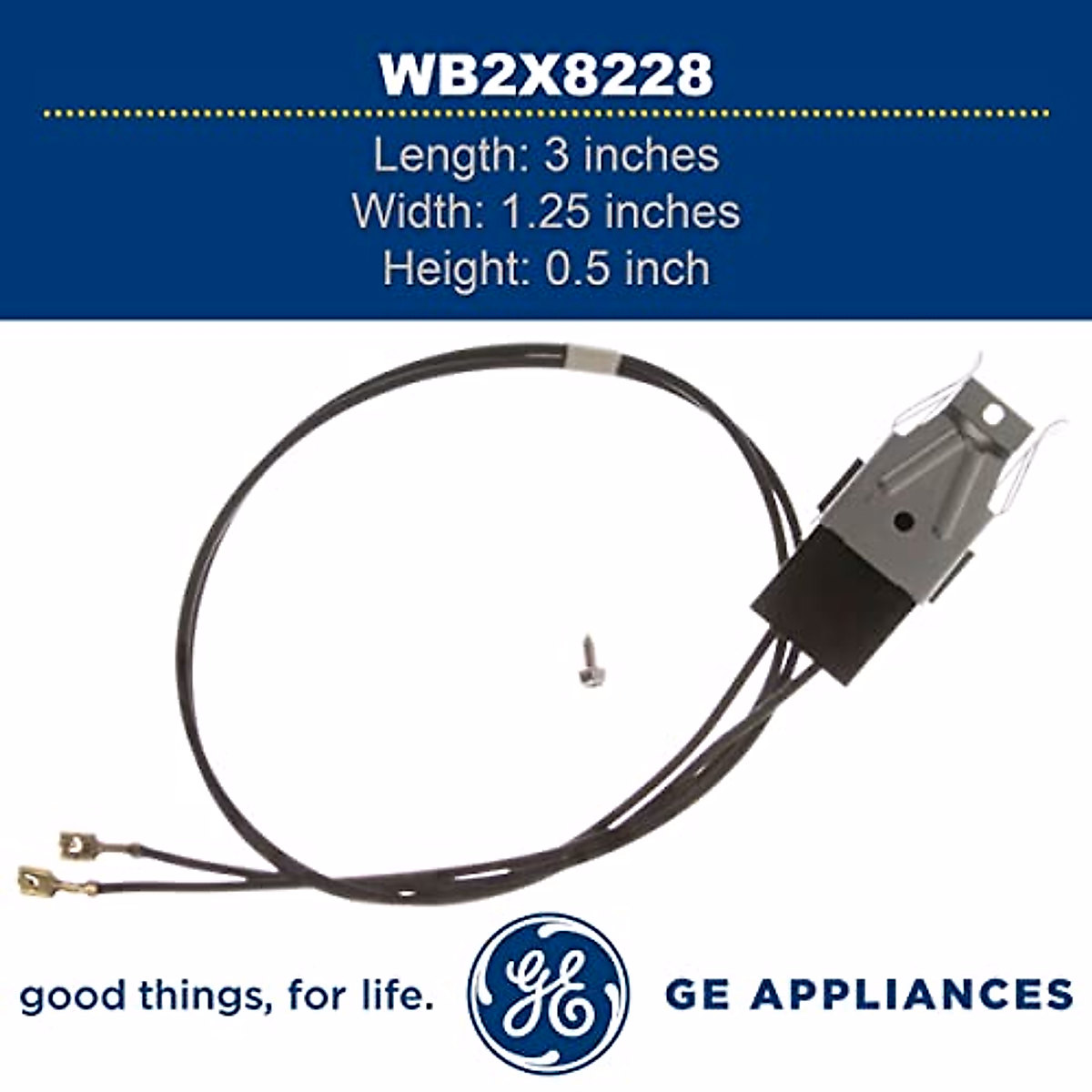 GE WB2X8228 Genuine OEM Element Receptacle and Wire Kit for GE Electric Ranges