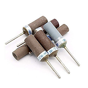 10 Pcs Sanding Drums Sleeves Sandpaper Bar Sander Accessories Rotary Kit Polishing Burr Stick Roller Sanding Tool 800 Grits